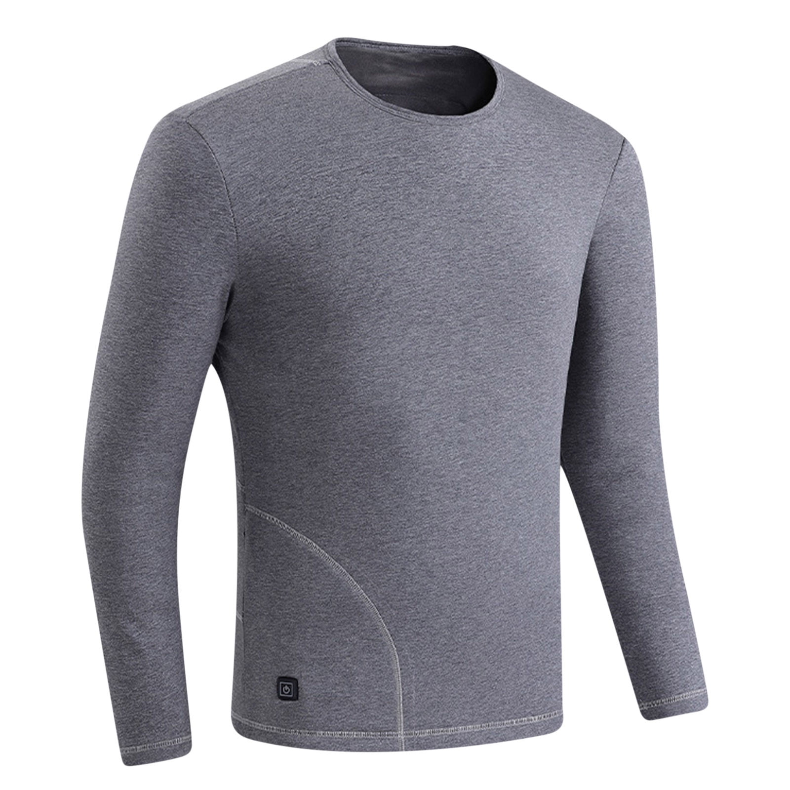 Ranliy Heated Thermal Tops, Men Electric Heated Underwear Tops, Long ...