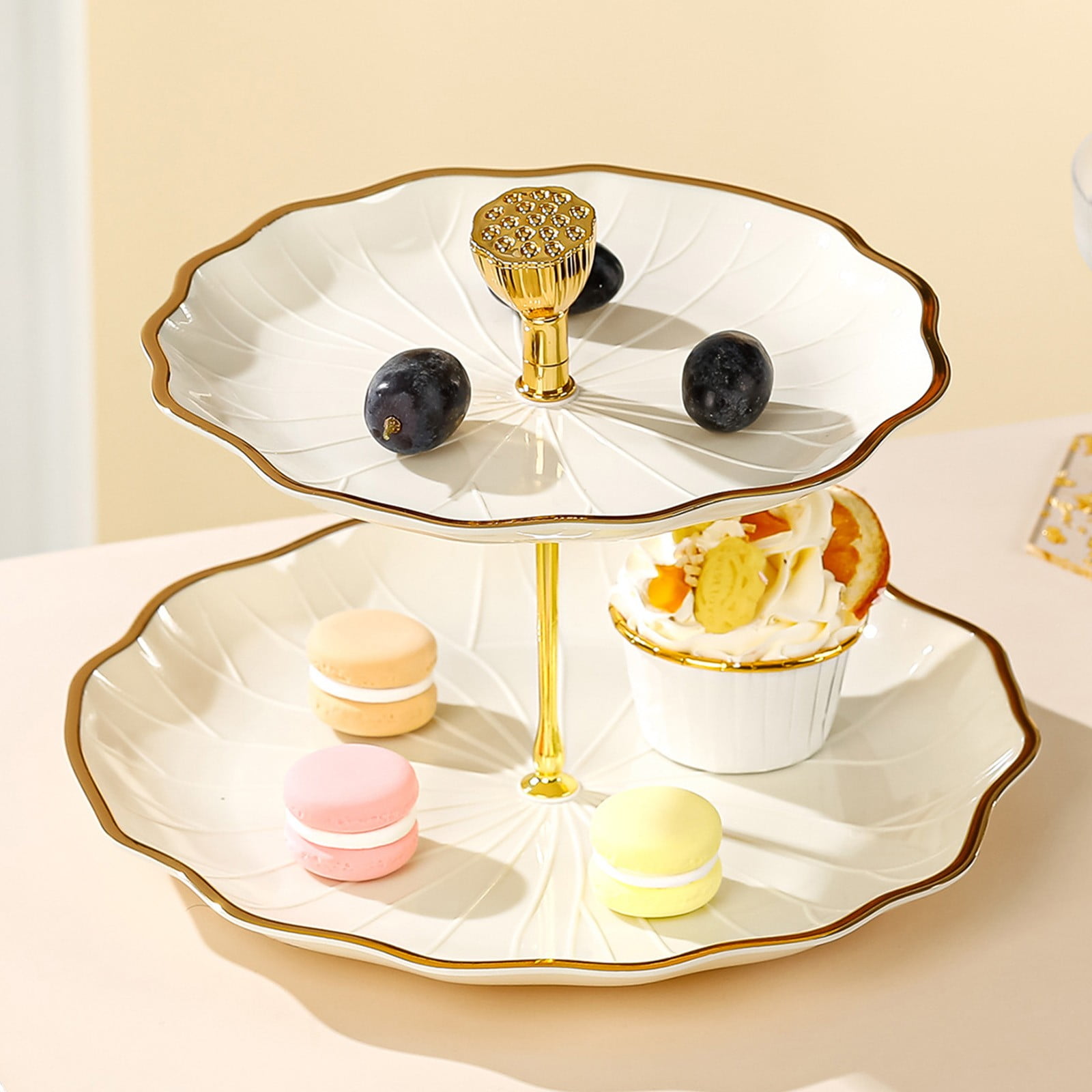 Ranliy Multi-Tier Dessert Cake Stand, Small Cupcake Stand, Cookie Tray ...