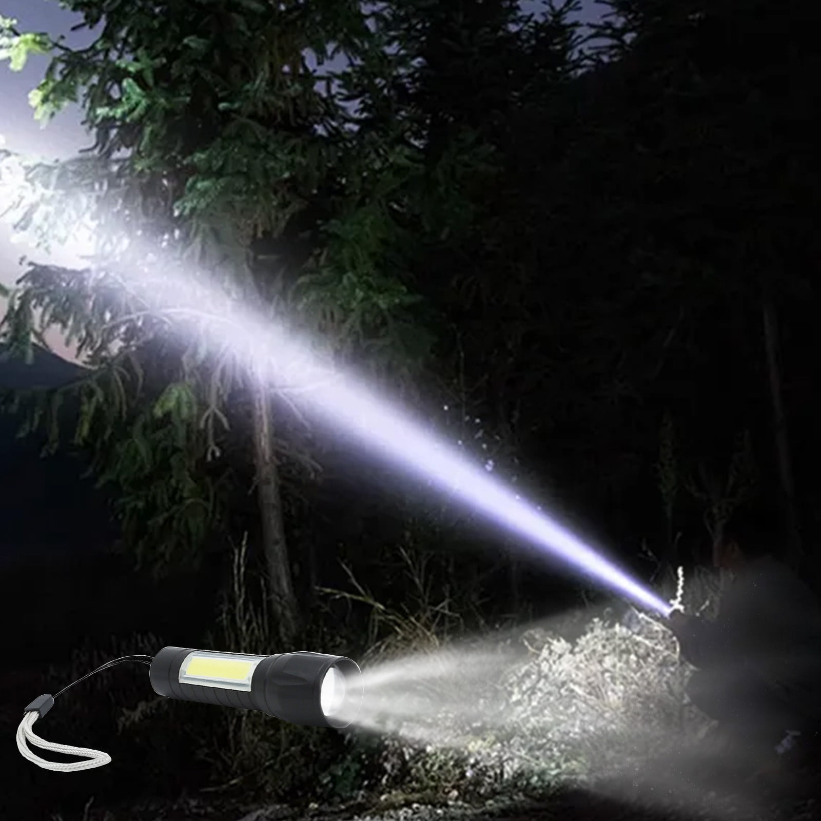 Ranliy Outdoor Emergency Cob Side Lights with Strong Led Telescopic ...