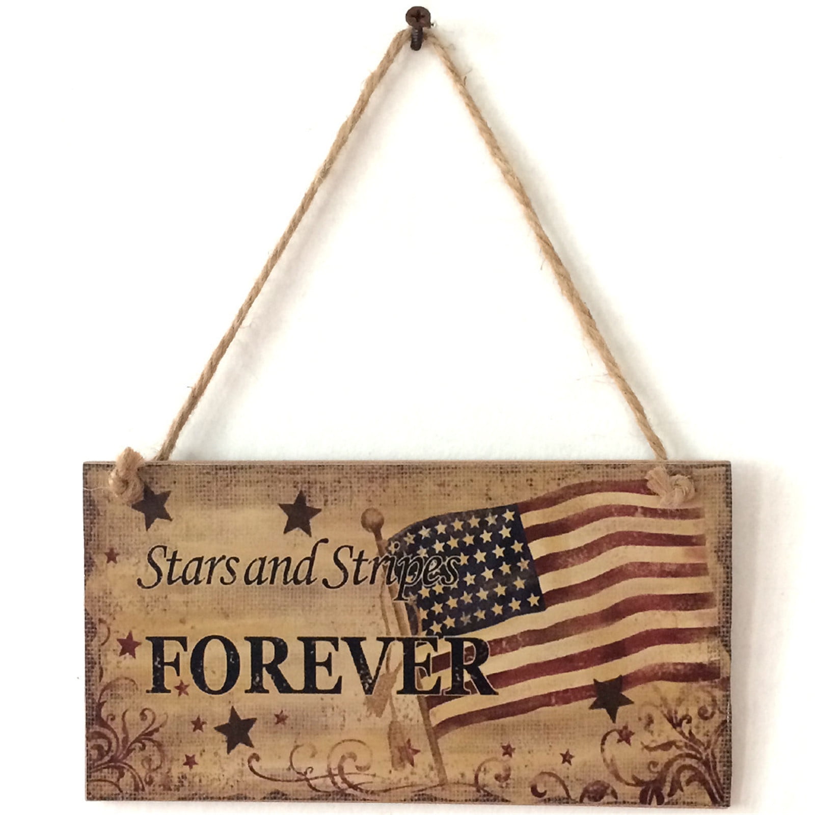 Ranliy Patriotic American Flag Wood Decor Art Wall Front Door Display ...