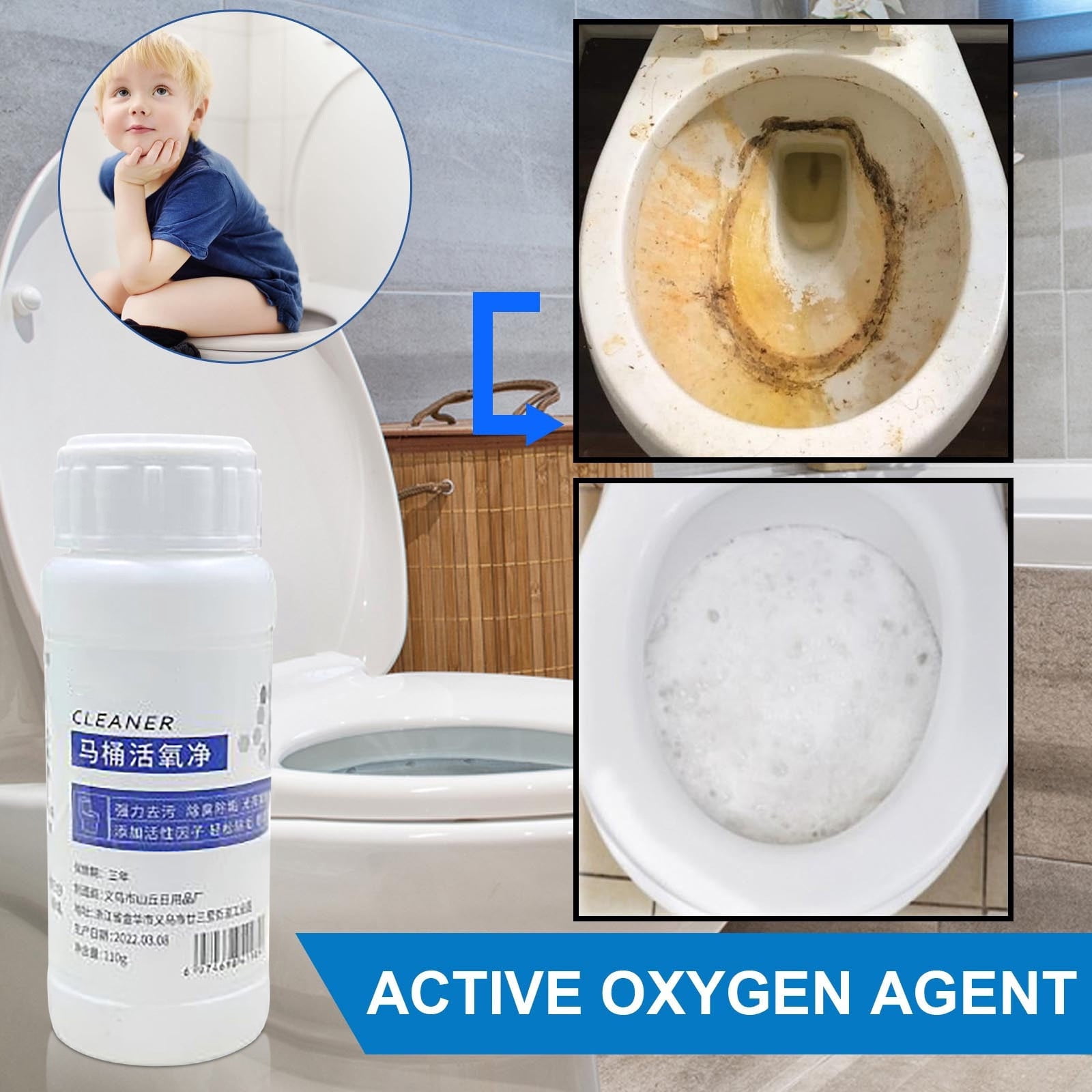 Ranliy Toilet Cleaner Foam Powder As Seen on Foam Toilet Cleanertoilet ...