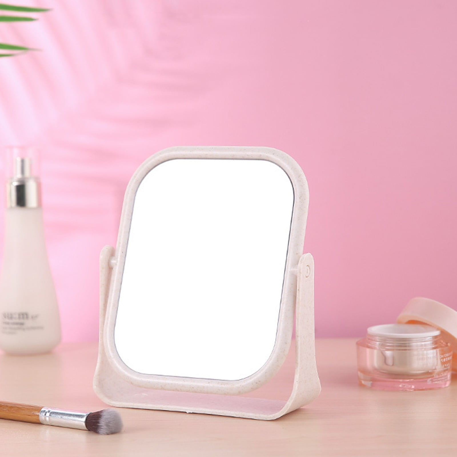 Ranliy Vanity Makeup Mirror, 7 Inch 360 Degree Swivel Mirror with Stand ...