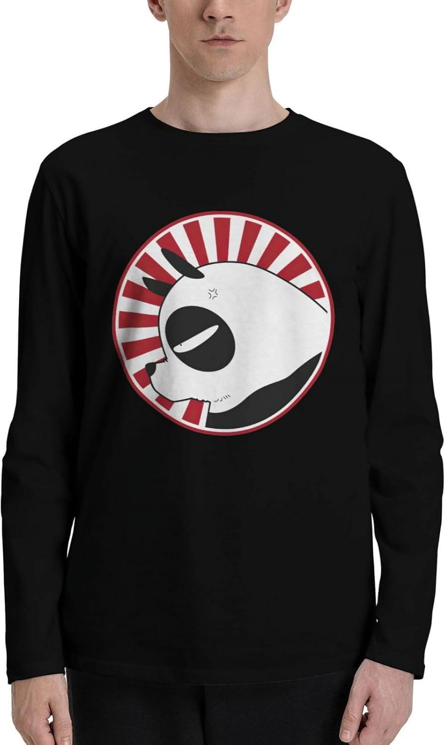 Ranma Anime ½ Panda Long Sleeve Shirt Crew Neck Novelty Cotton Male's ...