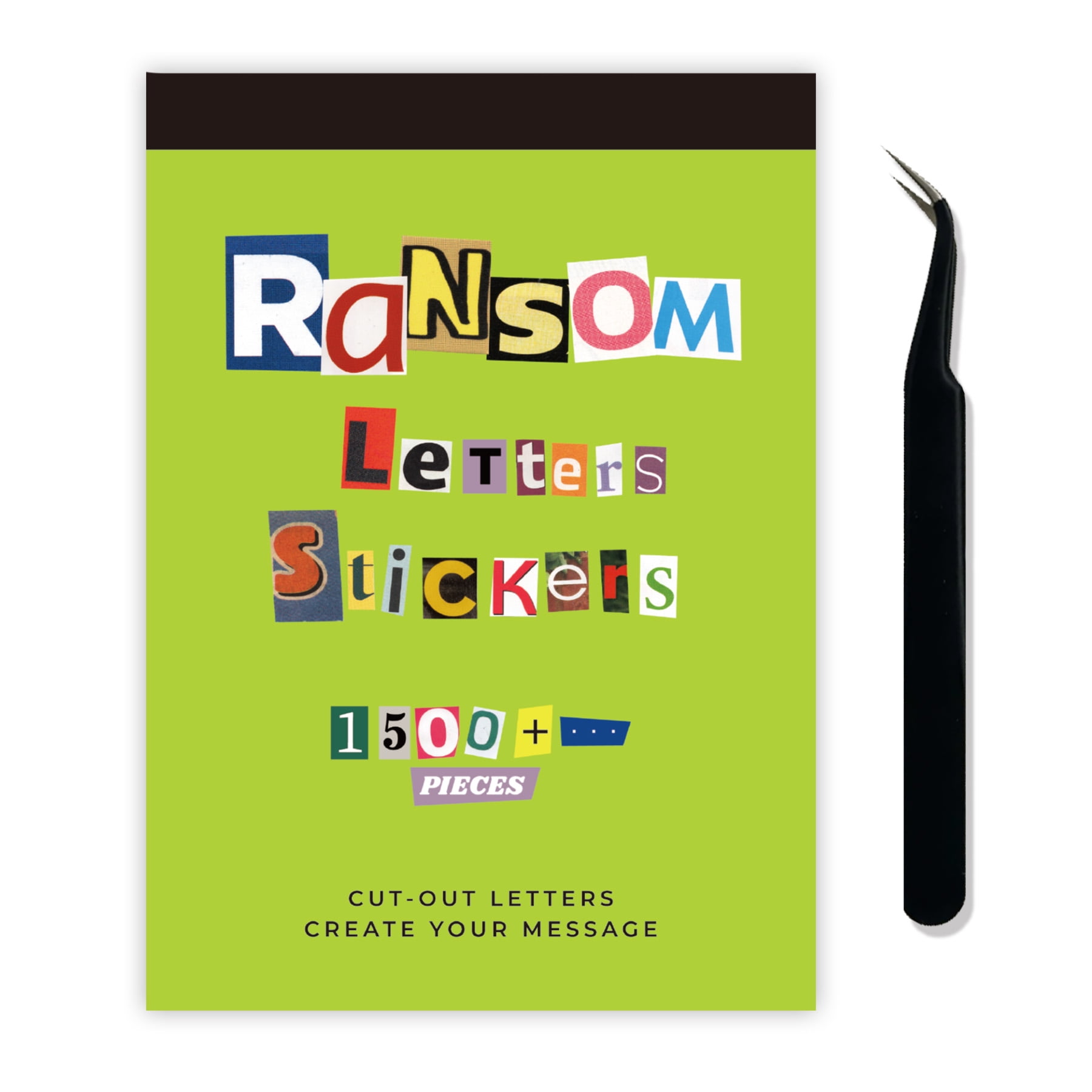 Ransom Letters Stickers Book 1500+ Pieces Retro Cut-Out Alphabet ...