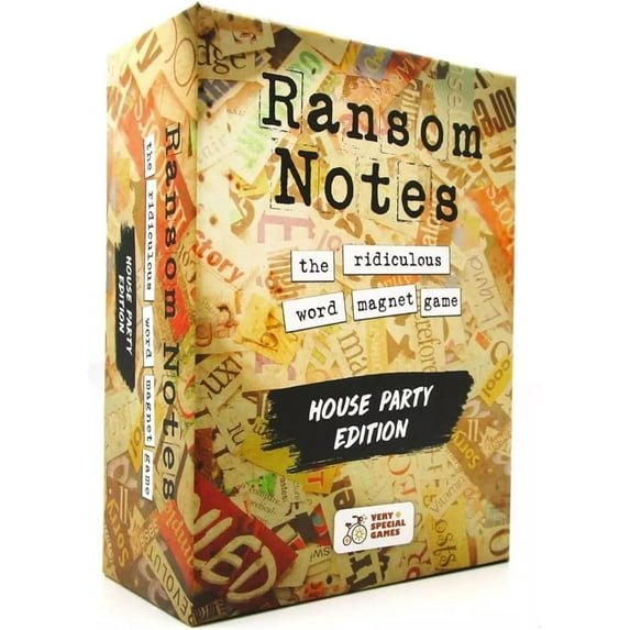 Ransom Notes The Ridiculous Word Magnet Party Board Game, House Party ...