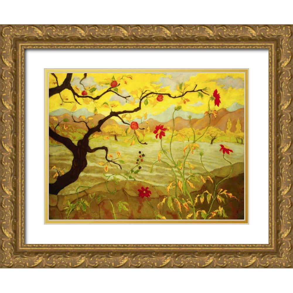 Ranson, Paul 14x12 Gold Ornate Wood Framed with Double Matting Museum ...