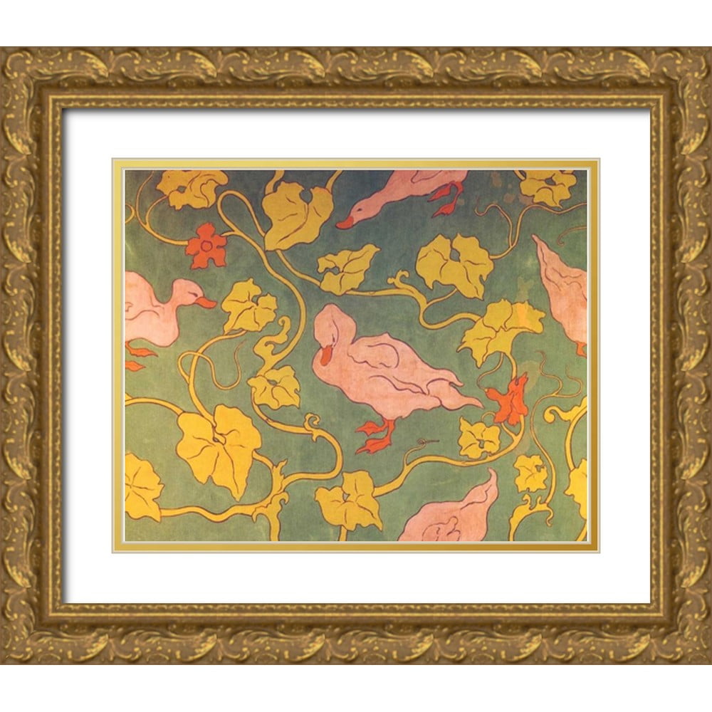 Ranson, Paul 14x12 Gold Ornate Wood Framed with Double Matting Museum ...