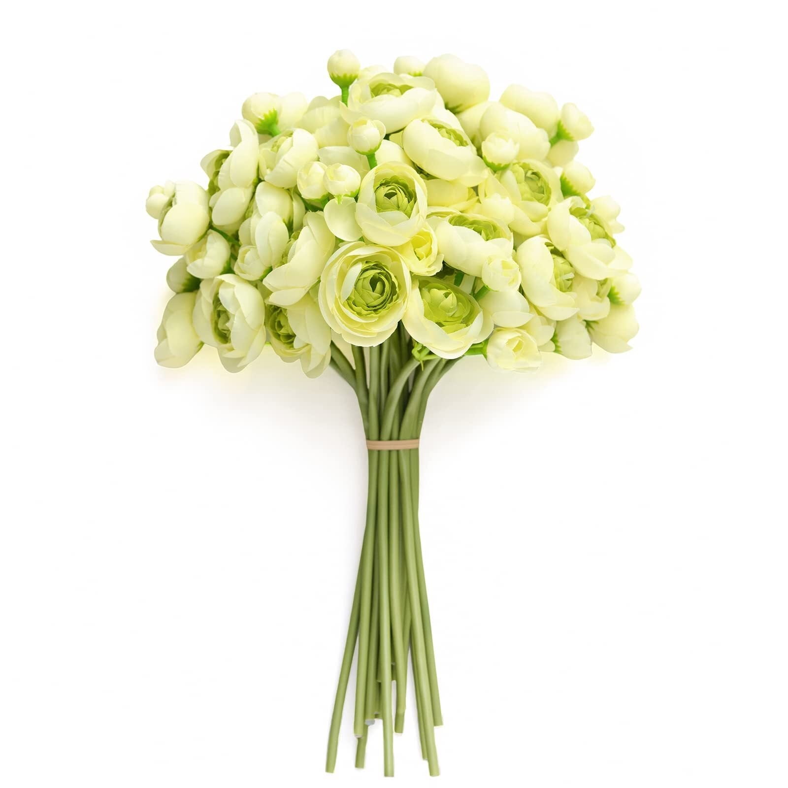 Ranunculus Artificial Flower, Faux Silk Mini Ranunculus Flowers for DIY ...