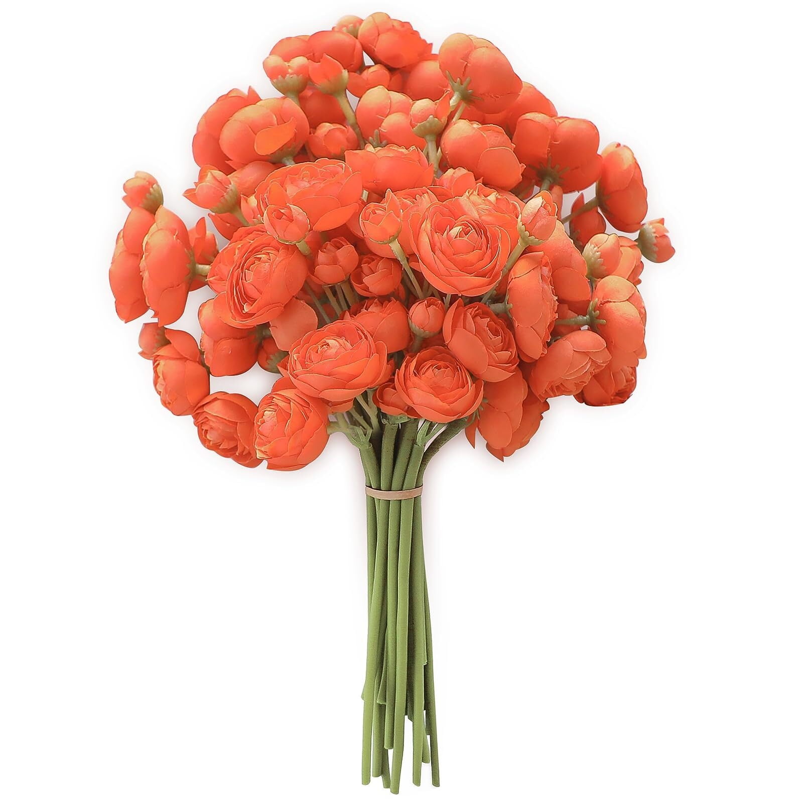 Ranunculus Artificial Flowers 18 Pcs Blush Faux Silk Mini Ranunculus ...