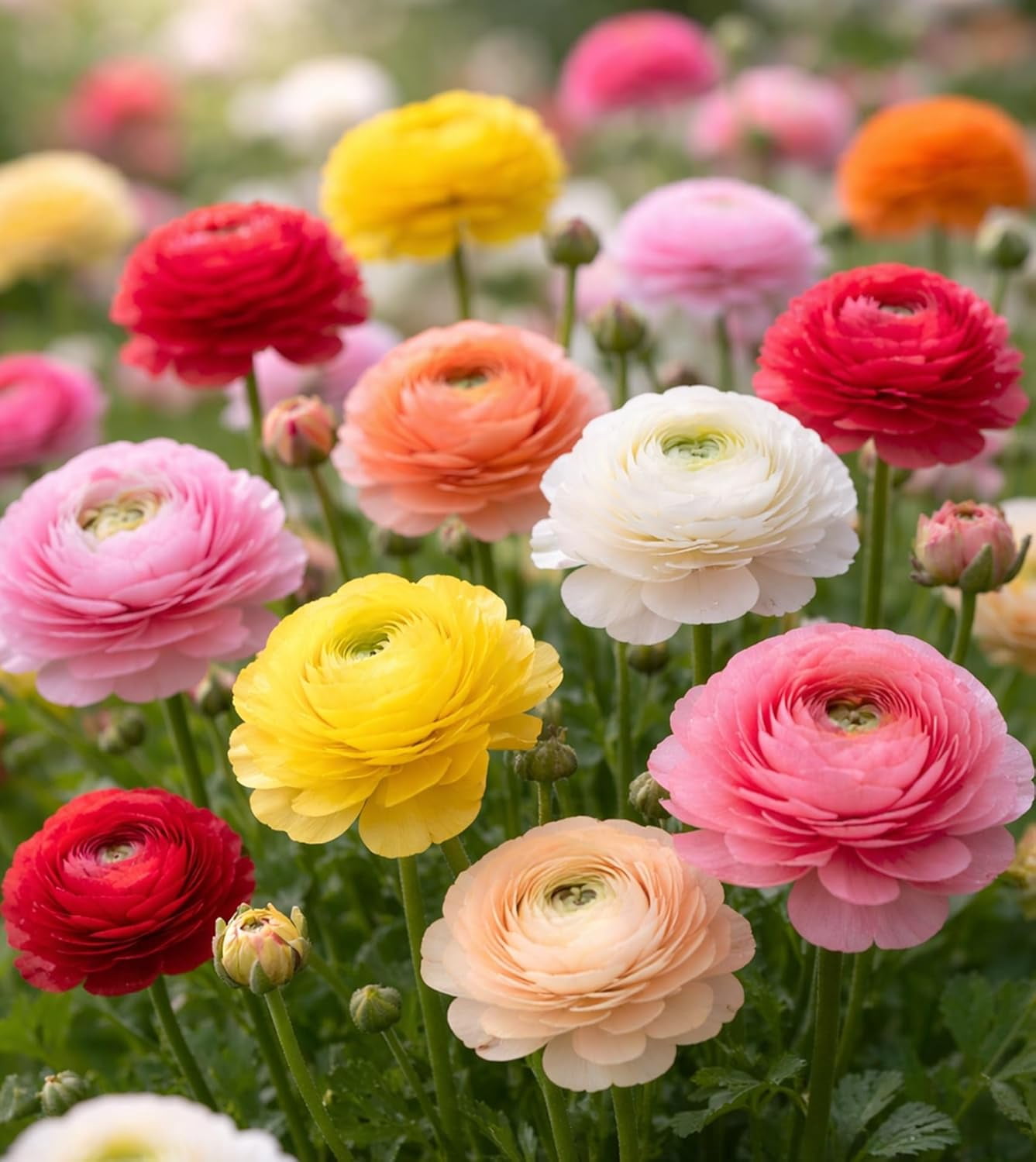 Ranunculus Bulbs for Planting, Mixed Color - Stunning Color and Long ...