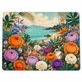 Ranunculus Rabbit Rectangle Rug for Living Room Coastal All-Season ...