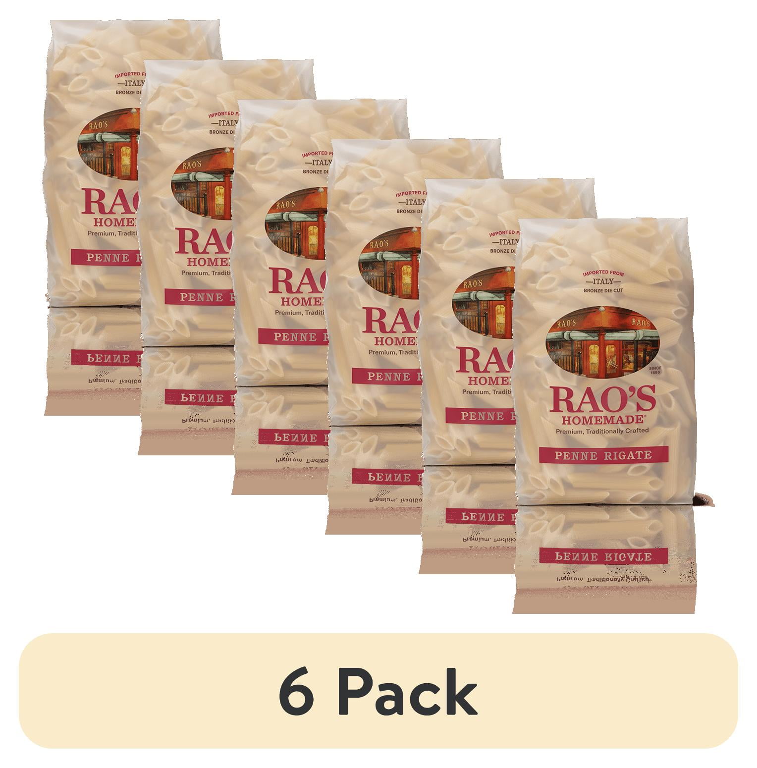 (6 pack) Rao's Homemade Penne Rigate, Premium Italian Pasta Made from ...