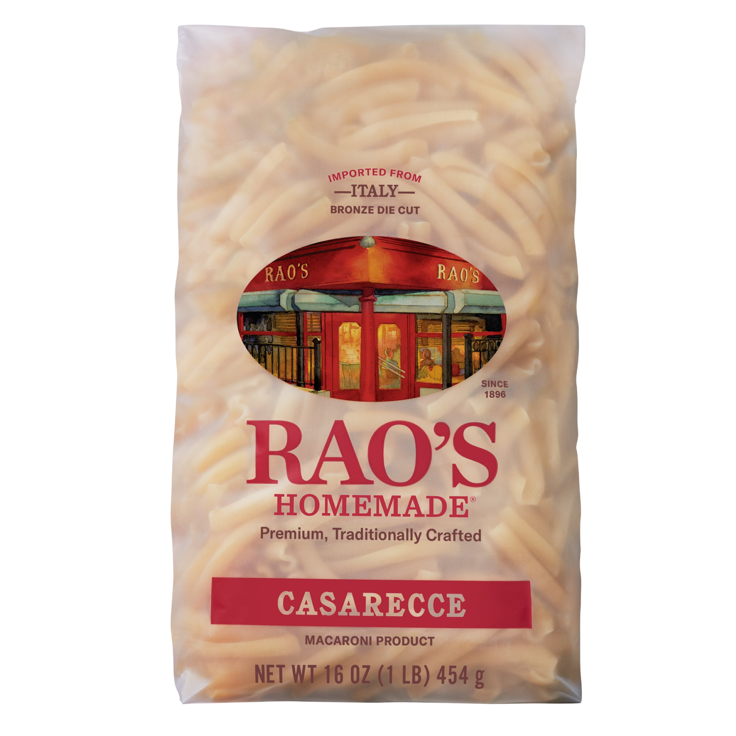 Rao's Homemade Casarecce Pasta, Durum Semolina, Bronze-Cut Texture, 16 ...
