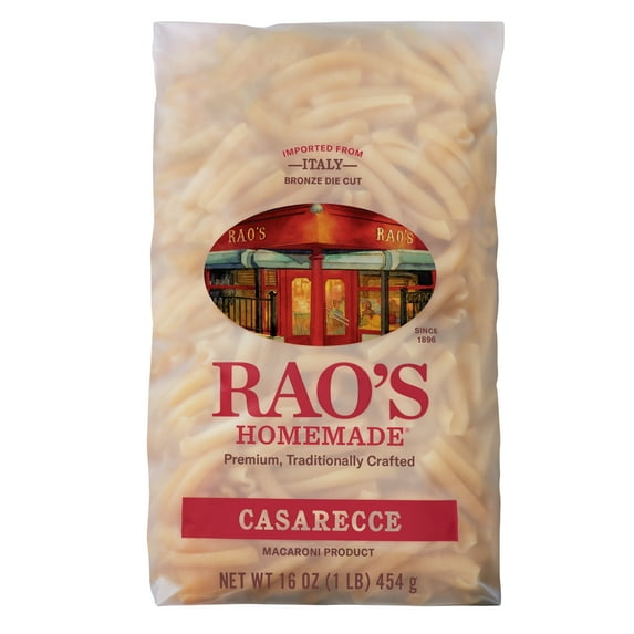Rao's Homemade Casarecce Pasta, Durum Semolina, Bronze-Cut Texture, 16 ...
