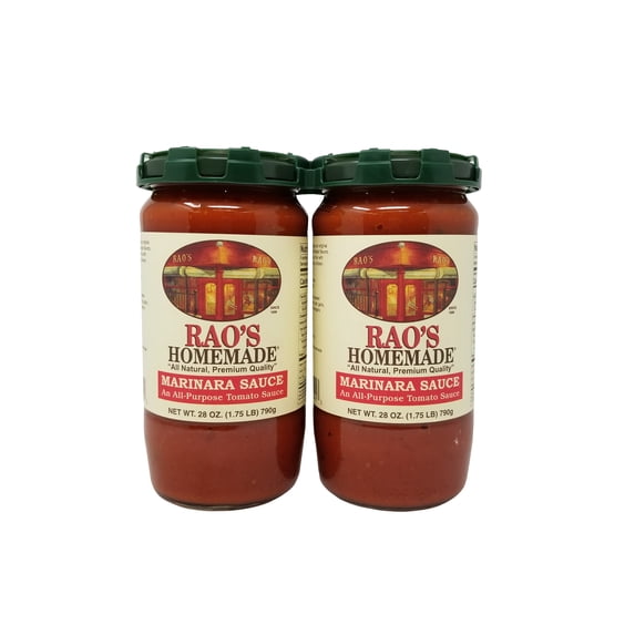 Rao's Homemade, Marinara Tomato Sauce, 28 Ounce, Pack of 2 - Walmart.com