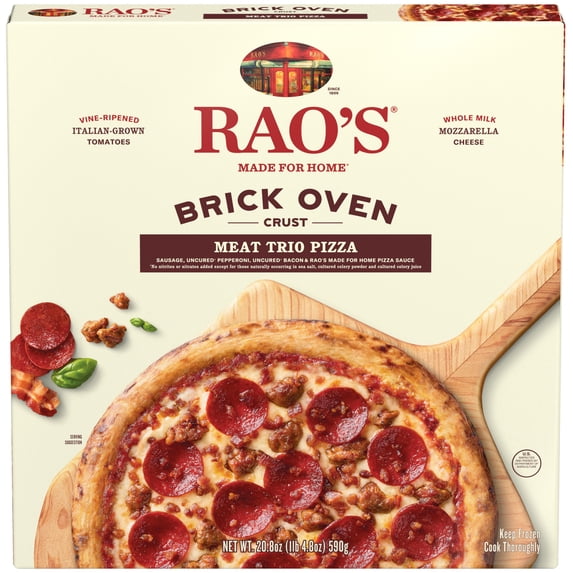 Rao's Homemade Italian Meat Trio Frozen Pizza, Brick Oven Crust with ...