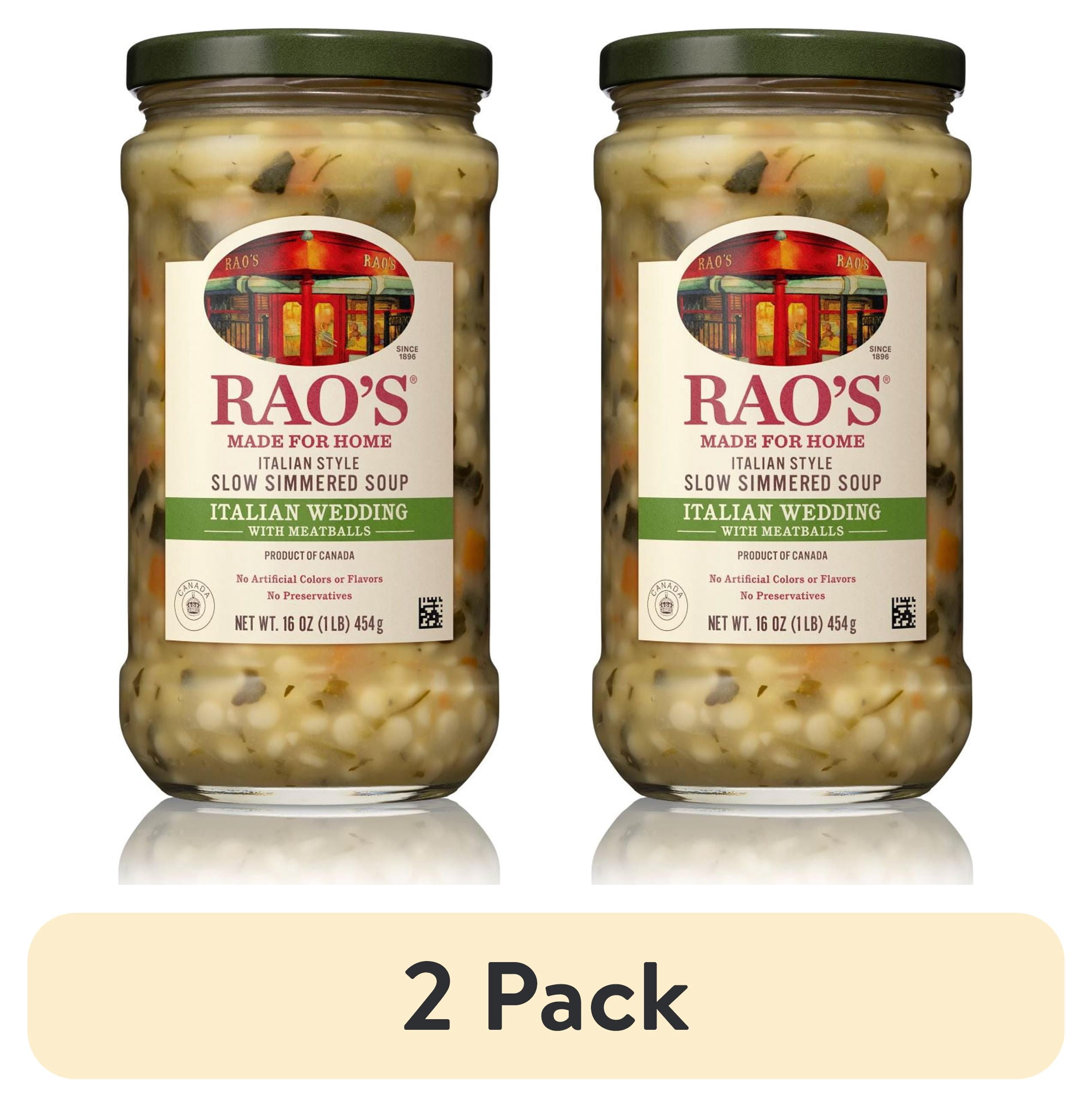 (2 pack) Rao's Made for Home Italian Wedding Soup, Quick Ready to Eat ...