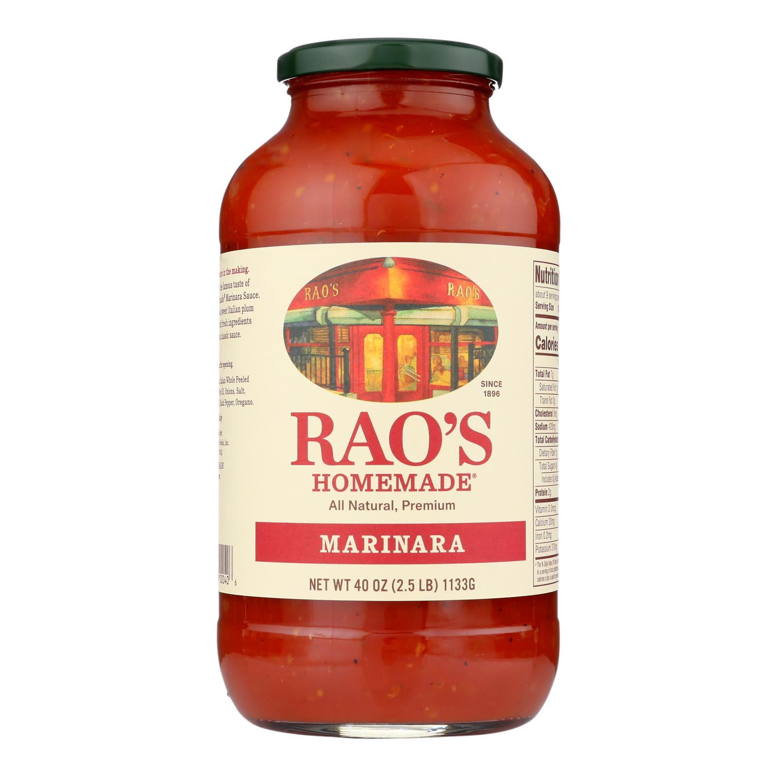 Rao's - Pasta Sauce Marinara - Case of 6-40 OZ - Walmart.com