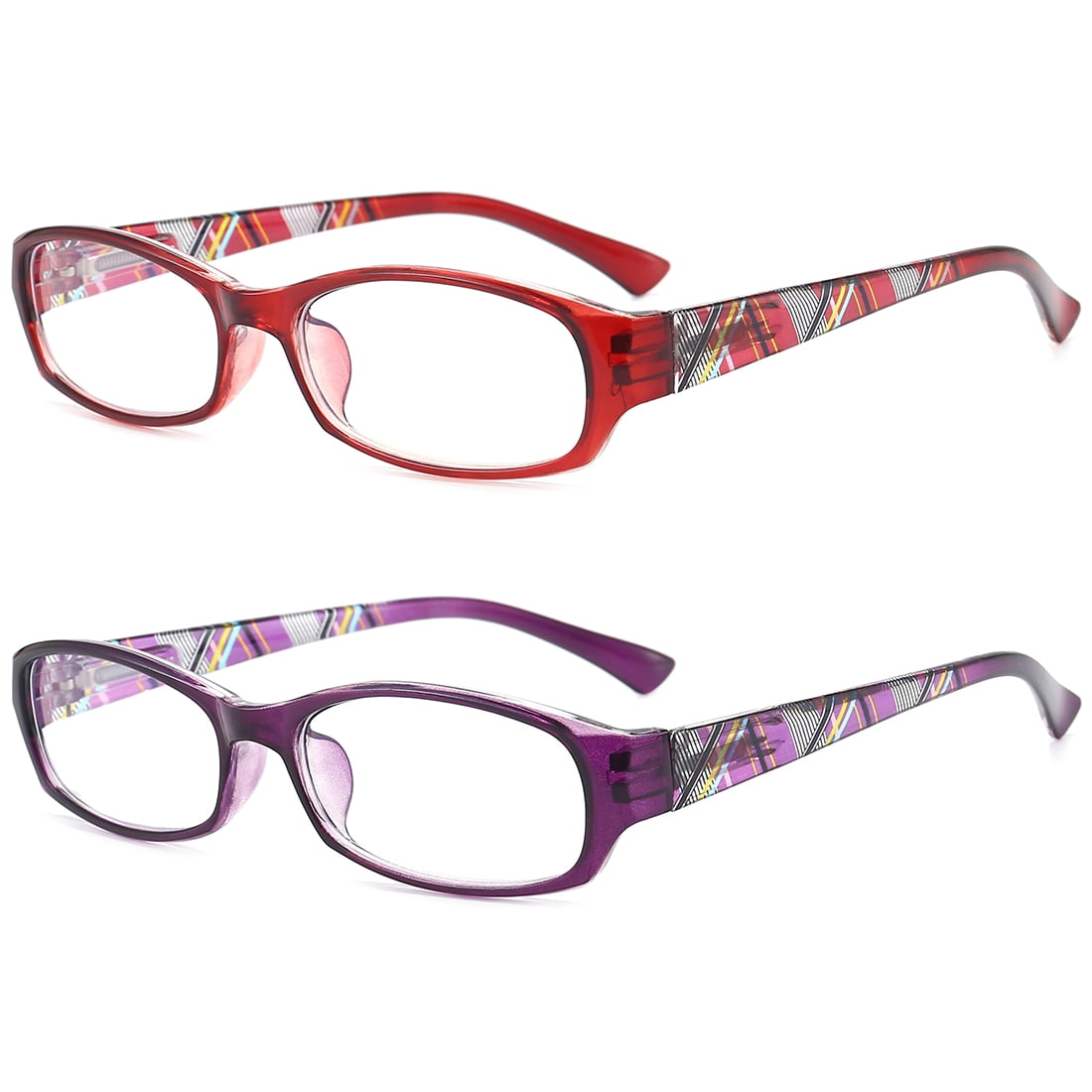 RaoOG 2 pack Blue Blocker Readers with Spring Hinge, Blue Light ...