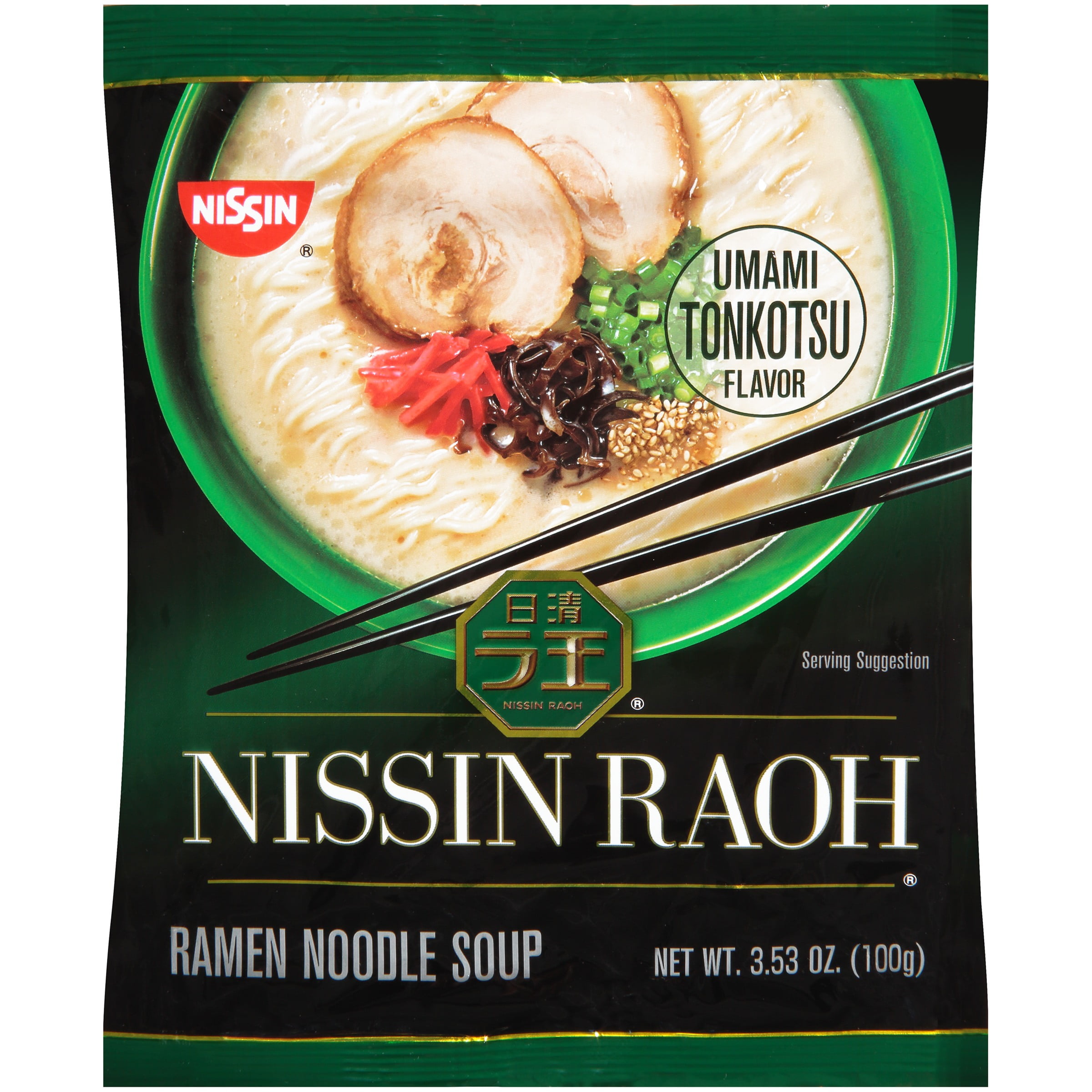 Nissin RAOH Tonkotsu Ramen Noodle Soup, Authentic Flavor, Bulk Pack Of 6, 3.53 oz Each - Walmart.com
