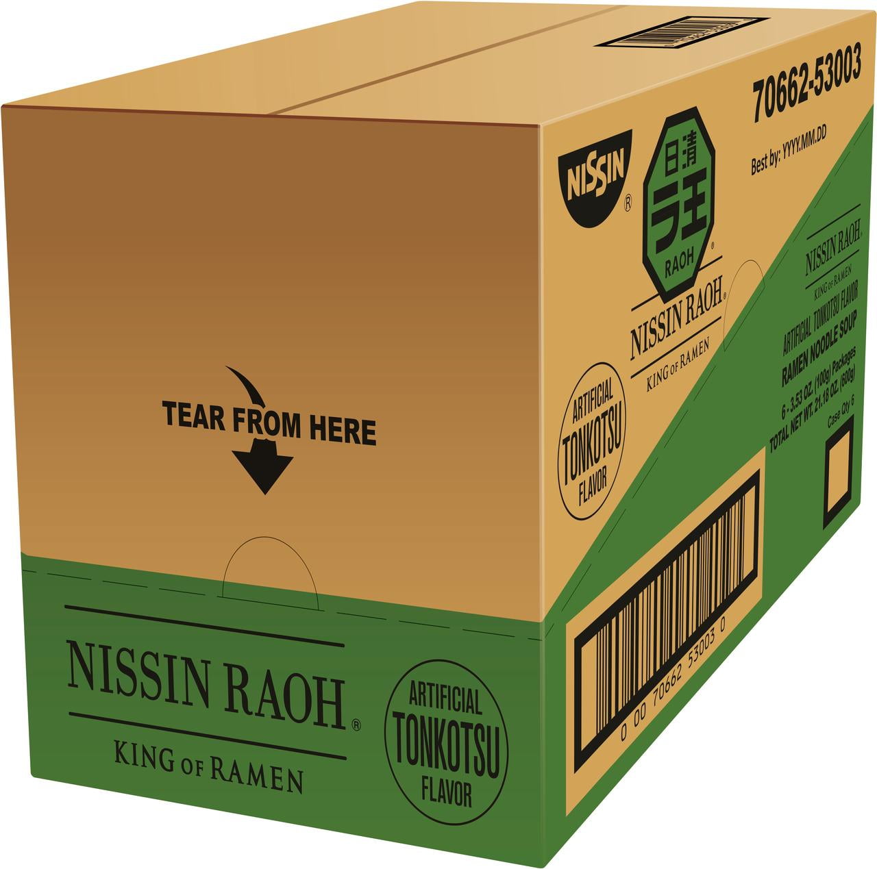 Raoh Tonkotsu Ramen Noodle Soup, 3.53 oz Packet - Walmart.com