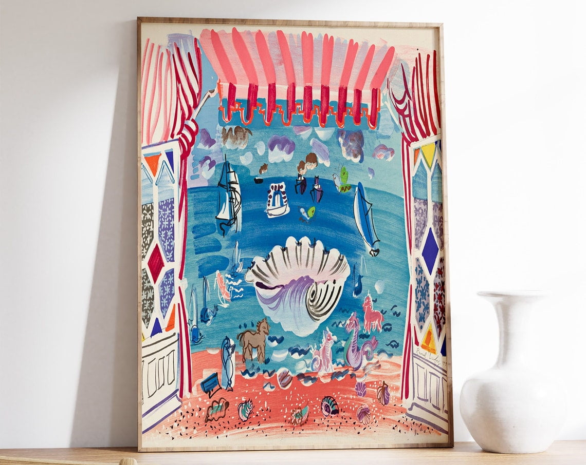 Raoul Dufy Poster, Rideau De Theatre, Fauvist Print, Expressionist Art ...