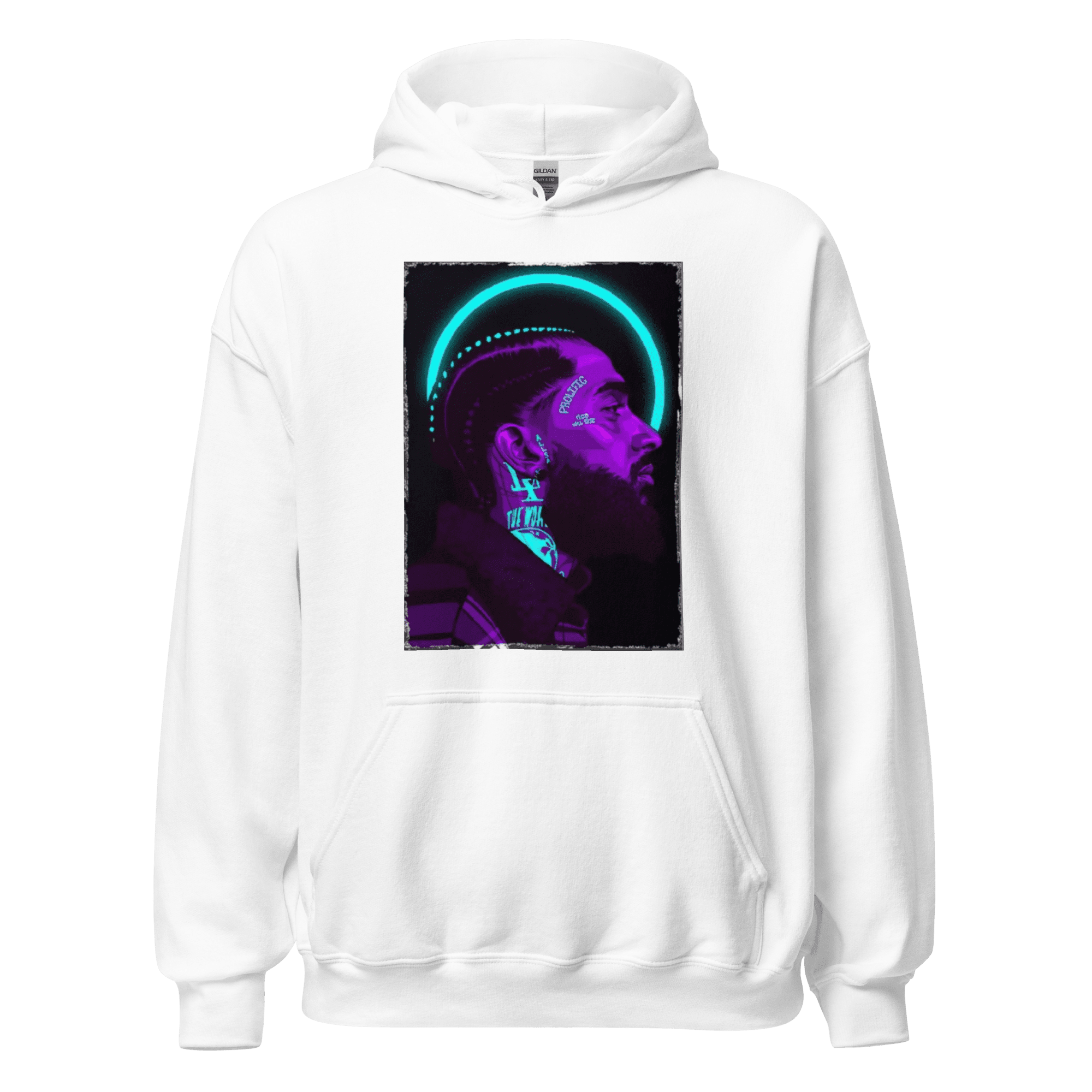 Rap Artist Hoodie Hussle The King Blended Cotton Unisex Pullover ...
