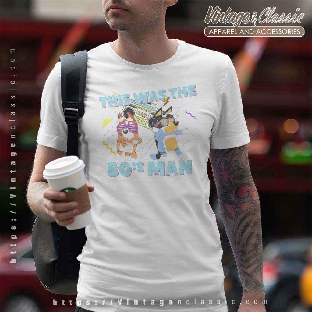 Rap Bluey Dad Bandit And Bingo 80S Theme Shirt - Vintagenclassic Tee ...