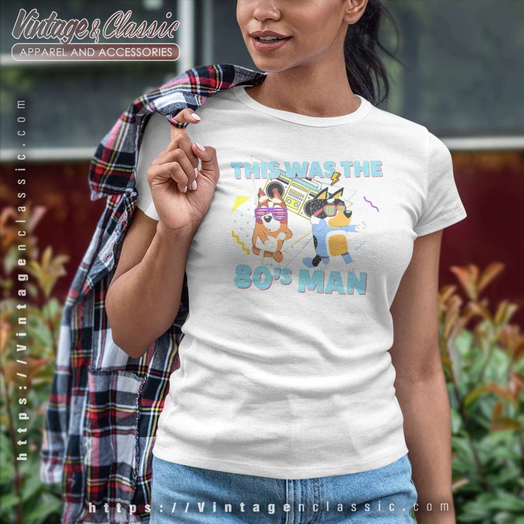 Rap Bluey Dad Bandit And Bingo 80S Theme Shirt - Vintagenclassic Tee ...