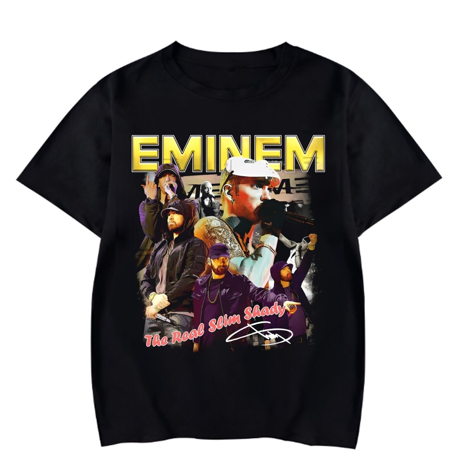 Rap Legend-Inspired Shirt with Mic Drop Silhouette Art, S-3XL - Walmart.com