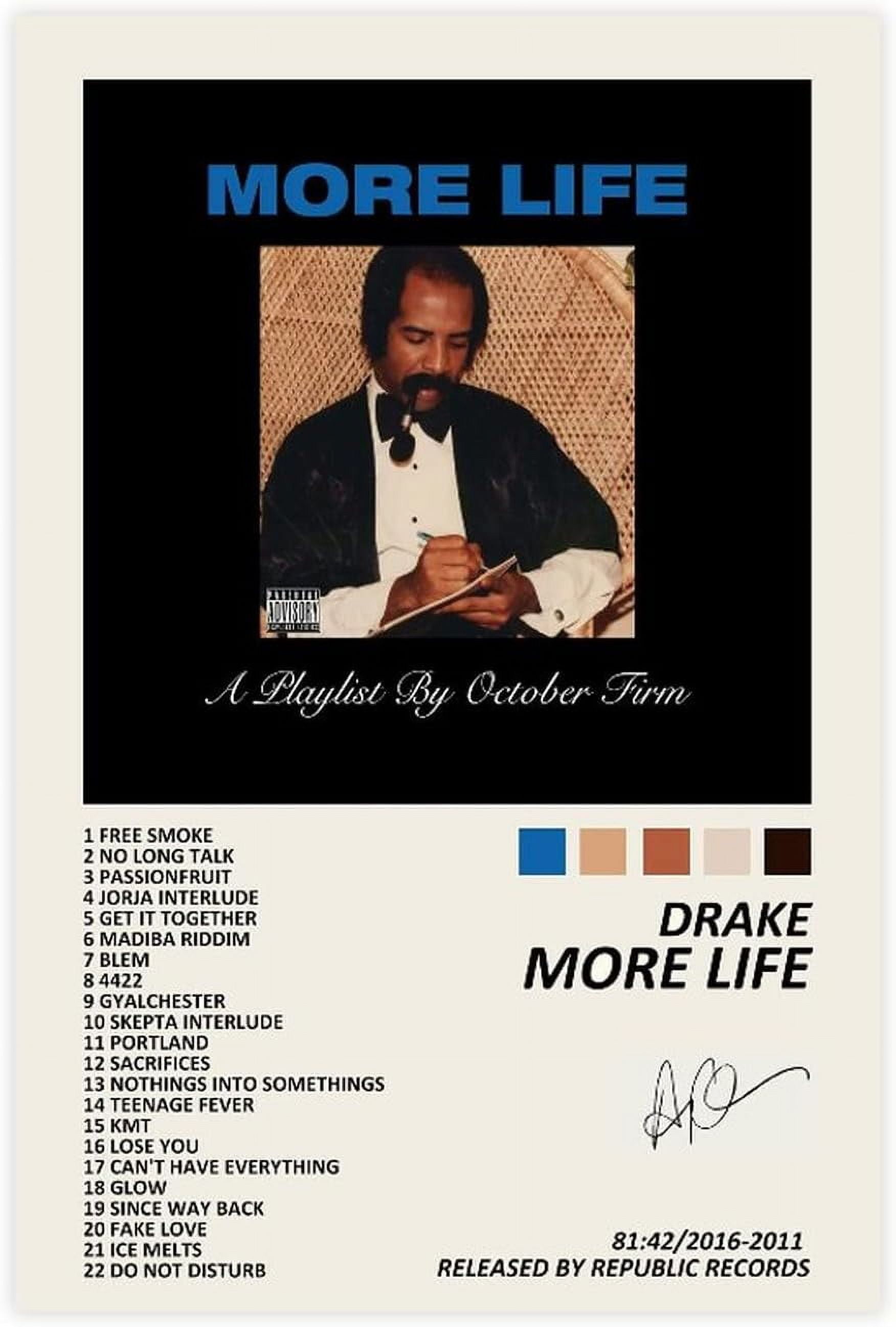 Rap Music Poster Take Care Album Cover Signed Art Canvas Poster Wall ...