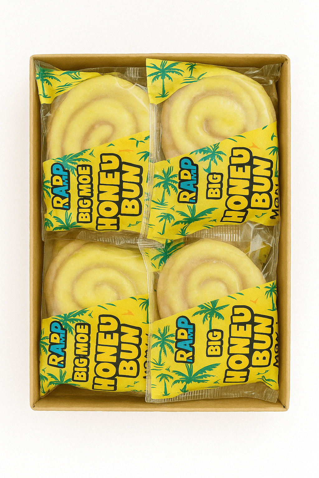 Rap Snacks Big Back Honey Bun Lemon – Zesty Glaze – Pack of 12, 4.75 oz ...