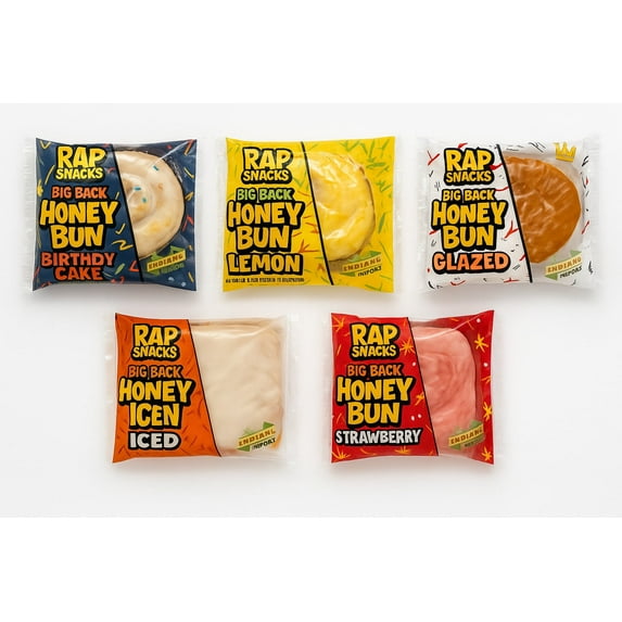 Rap Snacks Honey Buns – Mixed Party Pack, 15 CT, 5 Flavors - Walmart.com