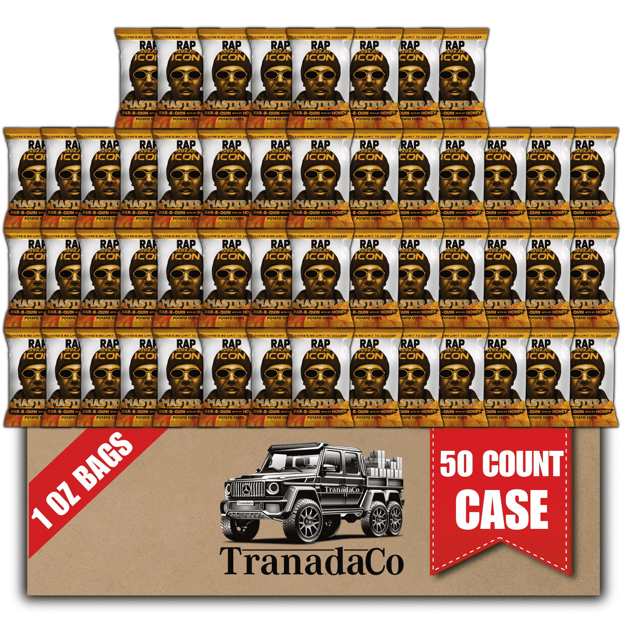 Rap Snacks Master P Bar-B-Quin With My Honey 1oz (50 Pack) by TranadaCo ...