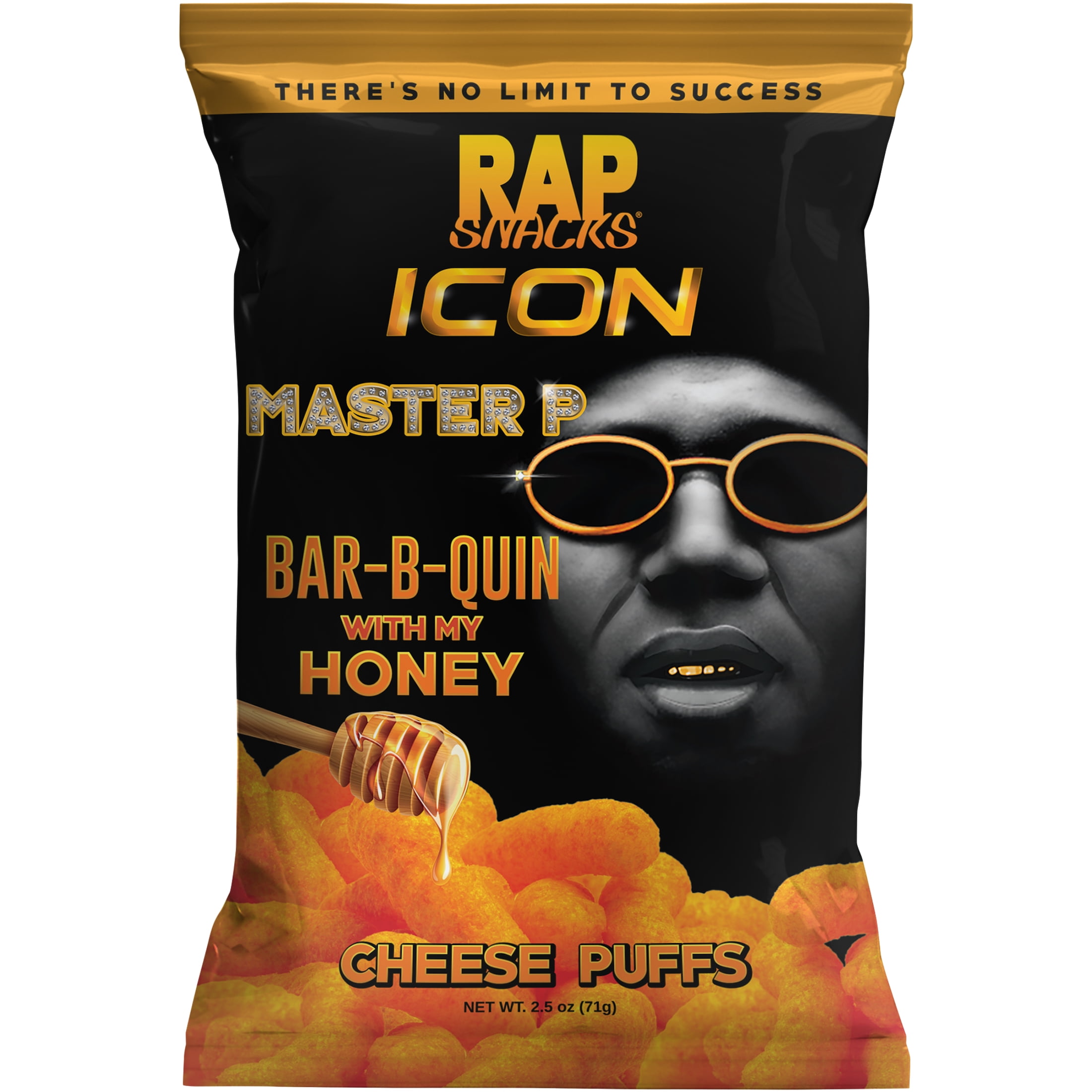 Rap Snacks Master P BBQ Honey Cheese Puffs, 2.5 oz Snack Bag - Walmart.com