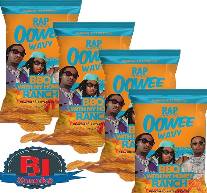 Rap` Snacks Potato Chips 1 oz (Curated by RJ Snacks Value Pack) (Pack ...