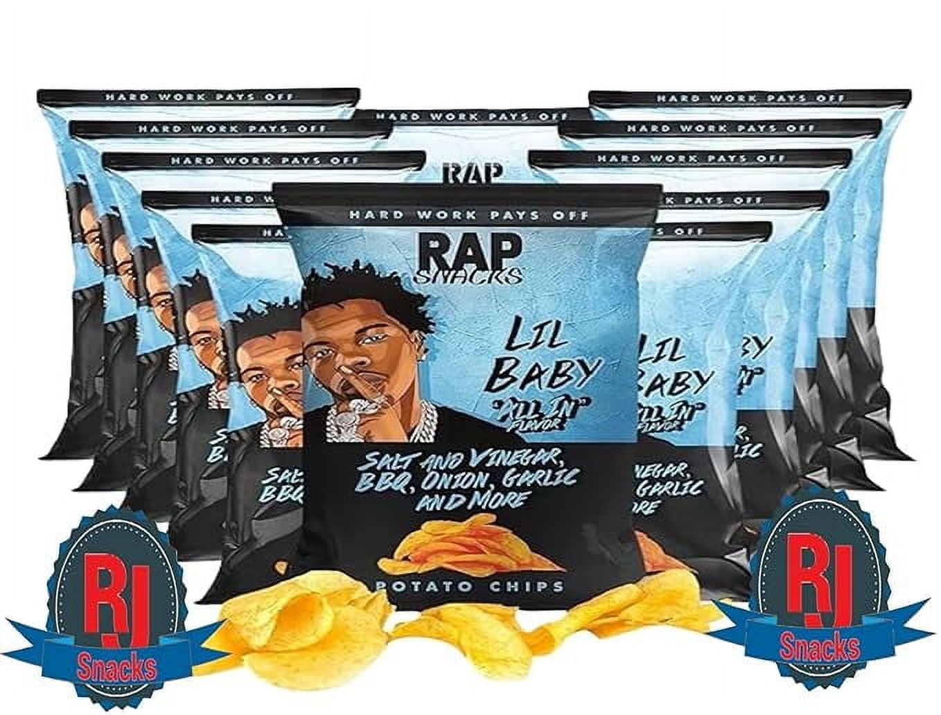 Rap` Snacks Potato Chips 1 oz (Curated by RJ Snacks Value Pack) (Pack ...