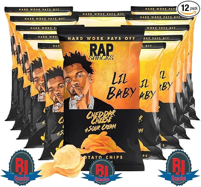 Rap` Snacks Potato Chips 1 oz (Curated by RJ Snacks Value Pack) (Pack ...