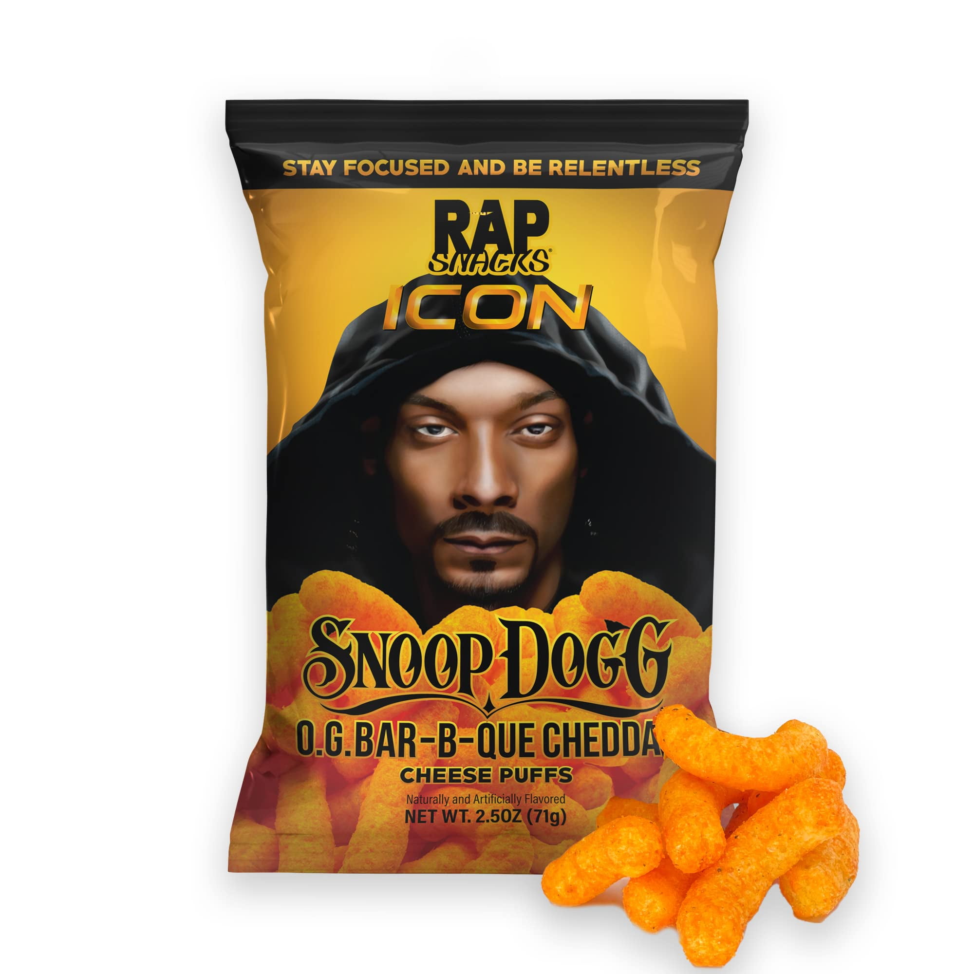 Rap Snacks Snoop Dogg TMA3 Cheddar BBQ Puffs 2.5 Oz Bags - Pack of 6 ...