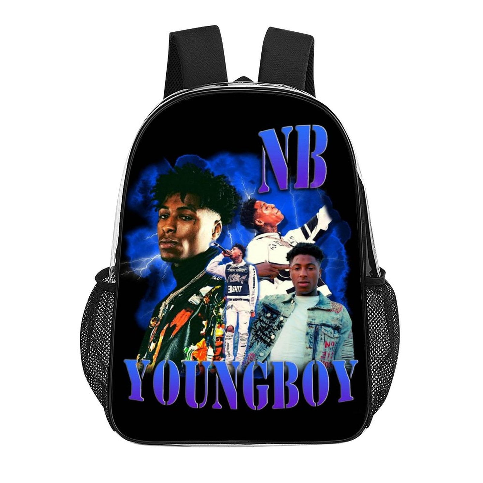 Rap YoungBoy Never Broke Again Sing Clear Backpack Transparent Bag 17 ...