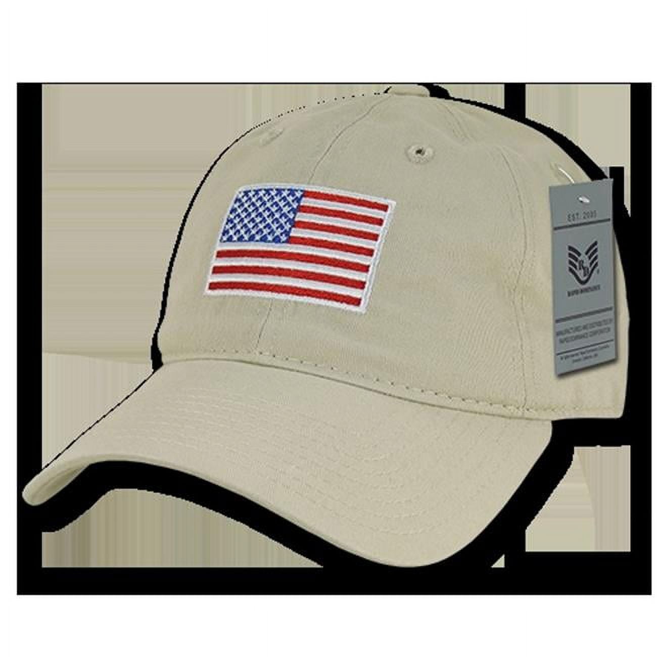 RapDom Original USA Flag Graphic Relaxed Mens Cap [Stone - Adjustable ...