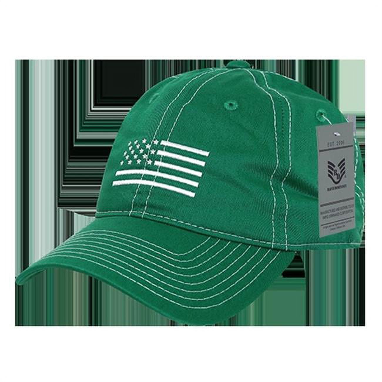 RapDom White US Flag Graphic Relaxed Mens Cap [Kelly Green - Adjustable ...