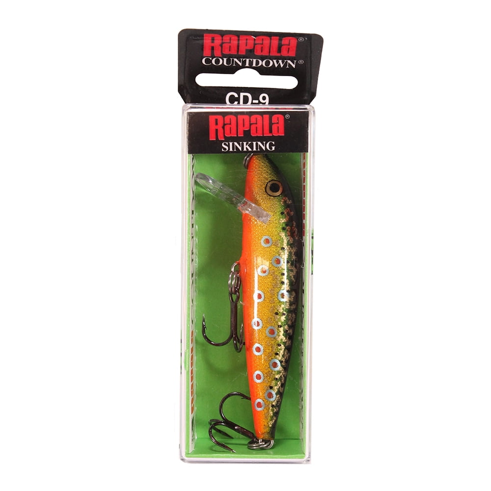 Rapala Countdown Minnow 09 Fishing Lure 3.5" 7/16oz Brook Trout - Walmart.com