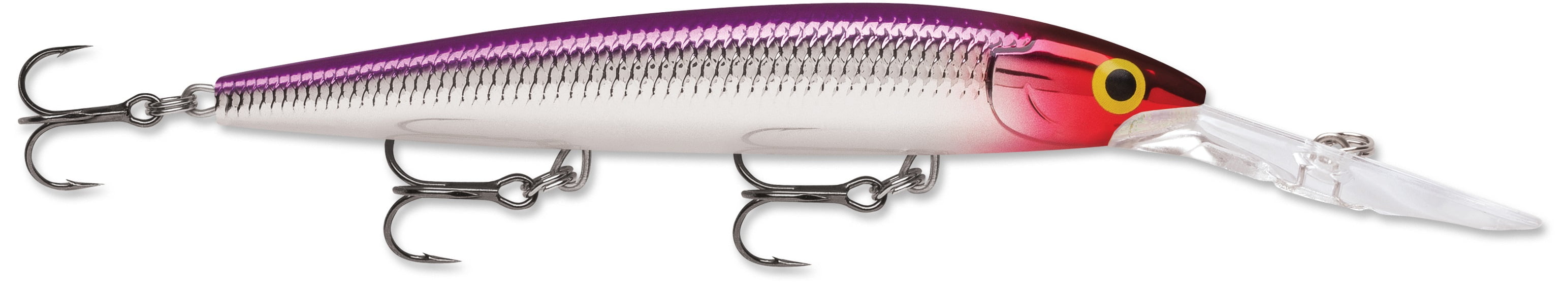 Rapala Down Deep Husky Jerk 4 3/4" Fishing Lure, Purple Clown, 1/2 Oz ...
