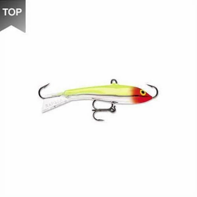 Rapala Jigging Rap 05 Freshwater Fishing Jig 5/16oz Glow Yellow Perch ...