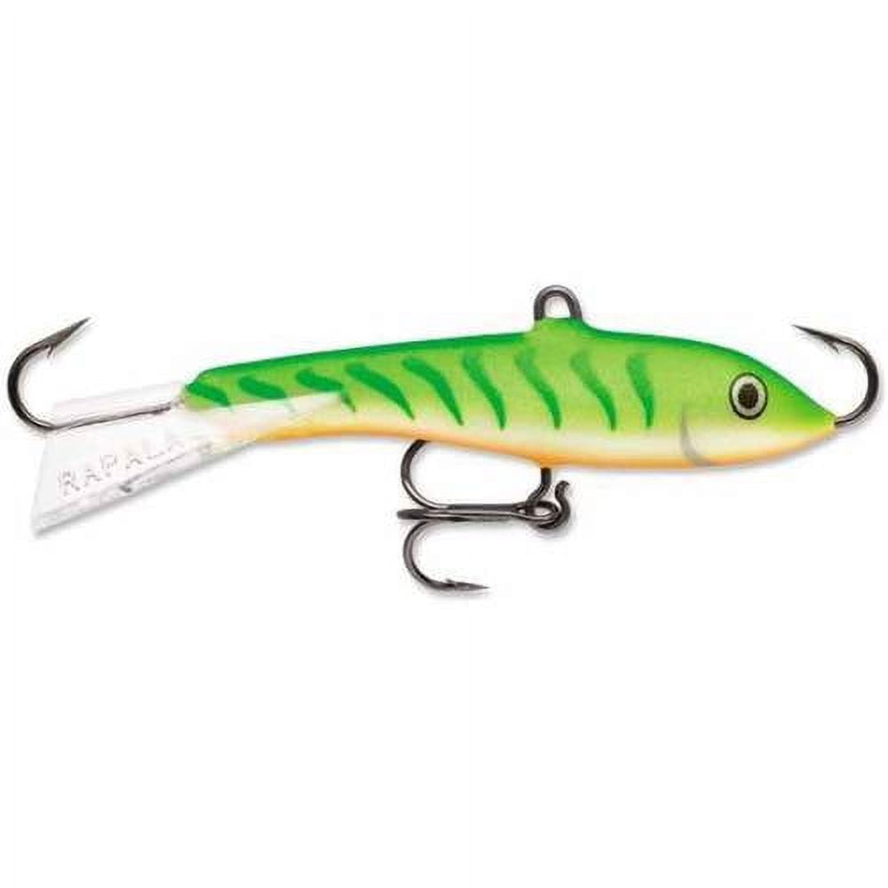 Rapala Jigging Rap 07 Freshwater Fishing Jig 5/8oz Green Tiger UV ...