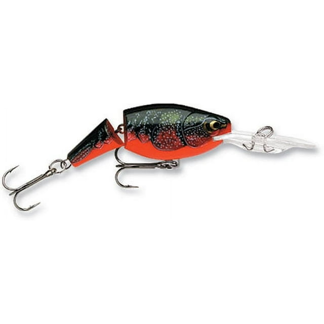 Rapala Jointed Shad Rap 05 Fishing Lure 2" 1/4oz Red Crawdad - Walmart.com