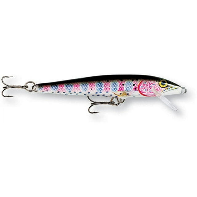 Rapala Original Floating Minnow 11 Fishing Lure 4 3/8" 3/16oz Rainbow ...