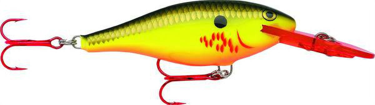 Rapala SR05BHO Shad Rap Crankbait Fishing Lure 2" 3/16 oz Bleeding Hot ...