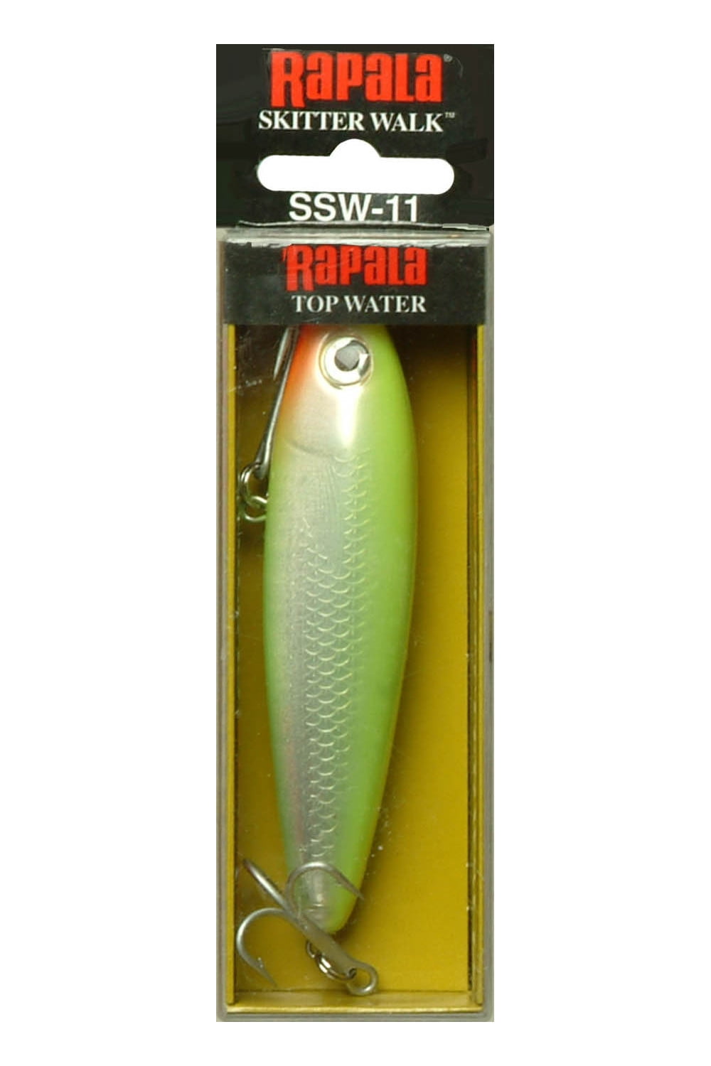 Rapala Saltwater Skitter Walk 11 5/8oz Holographic Chartreuse - Walmart.com